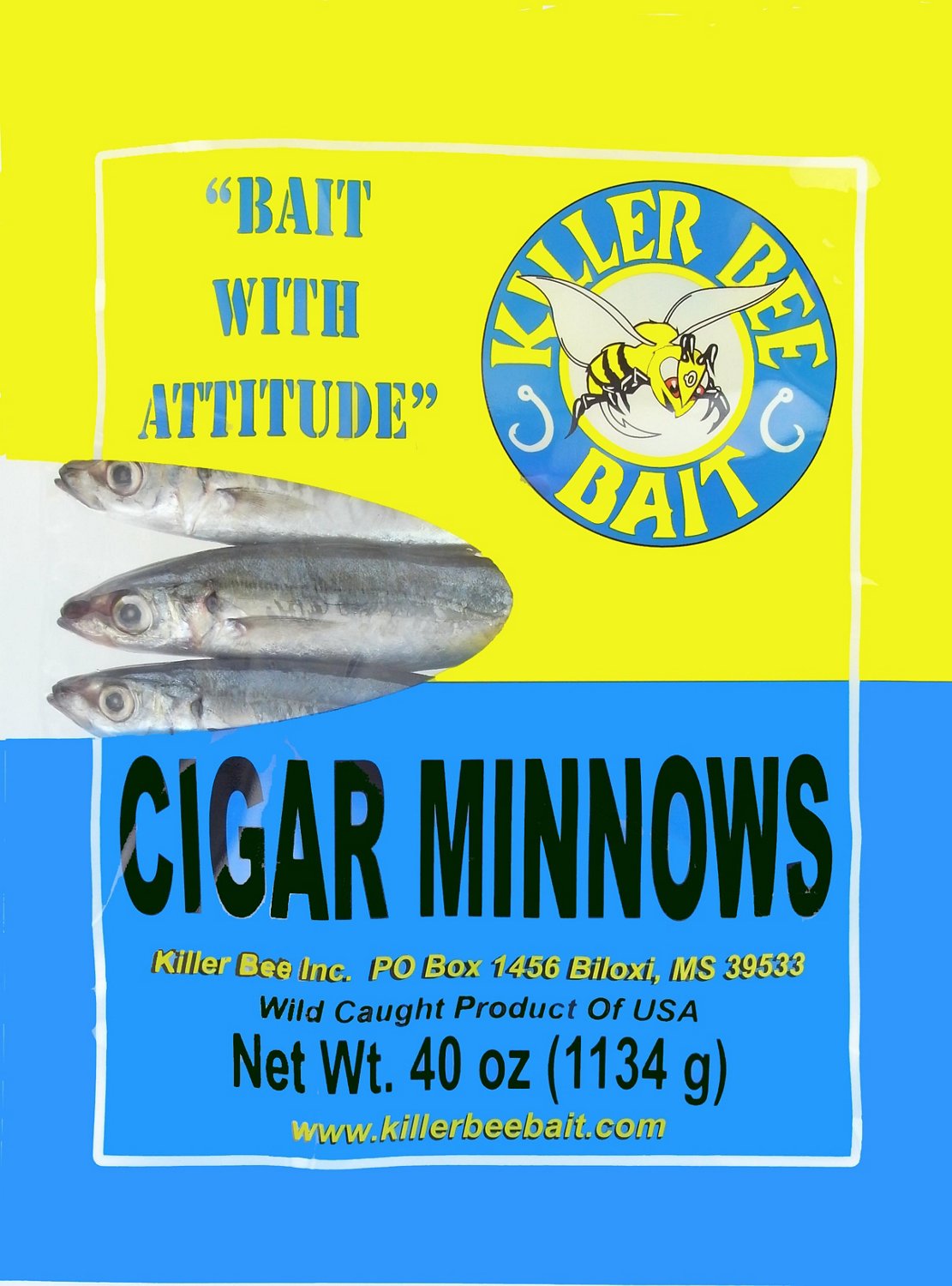 KILLER BEE BAIT Frozen Cigar Minnows 40 oz Bait | Academy