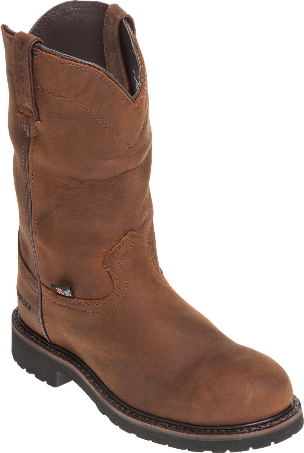 Justin Men's EH Steel Toe Wellington Work Boots | Academy