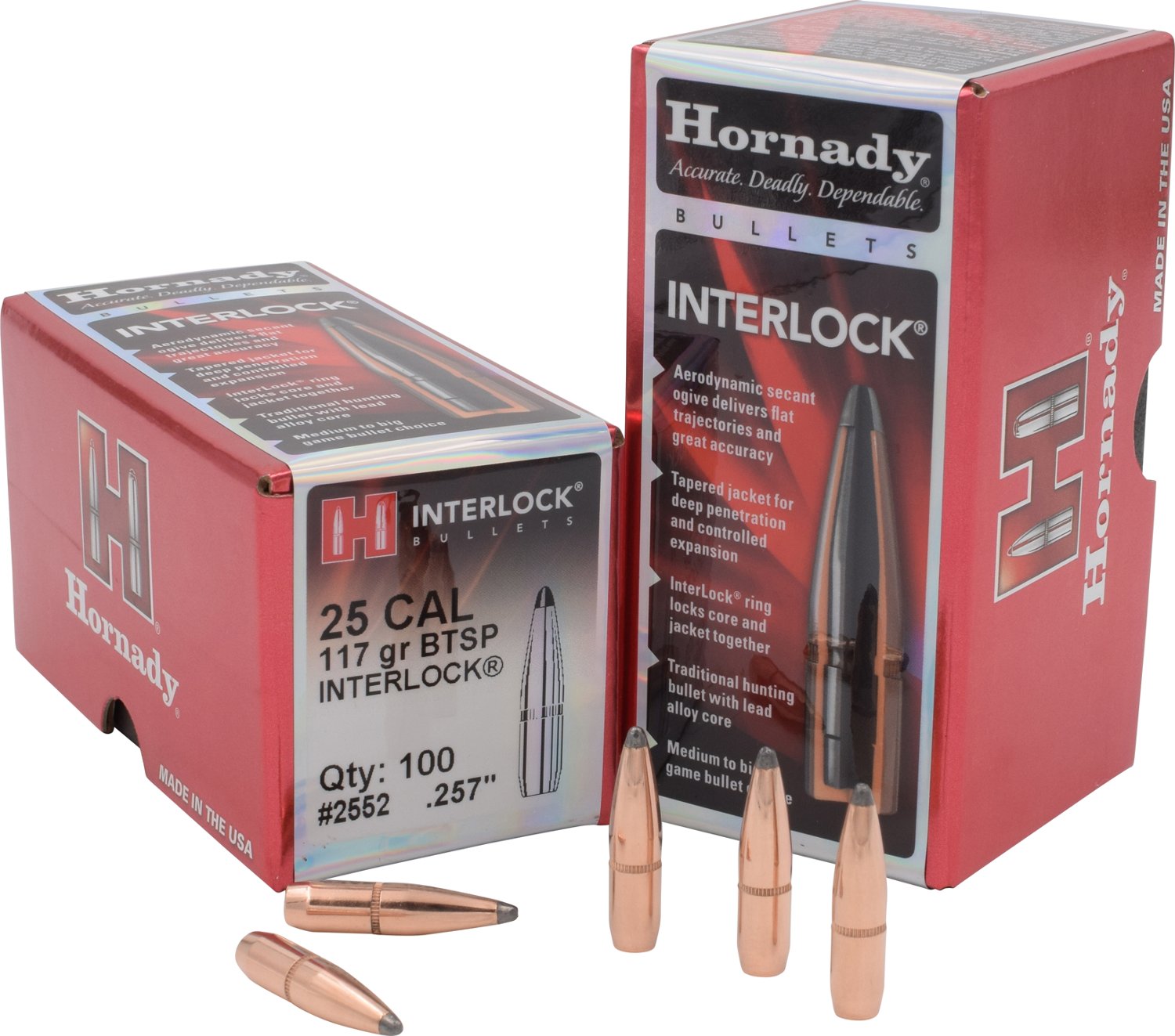 Hornady InterLock BTSP .25 117-Grain Bullets | Academy