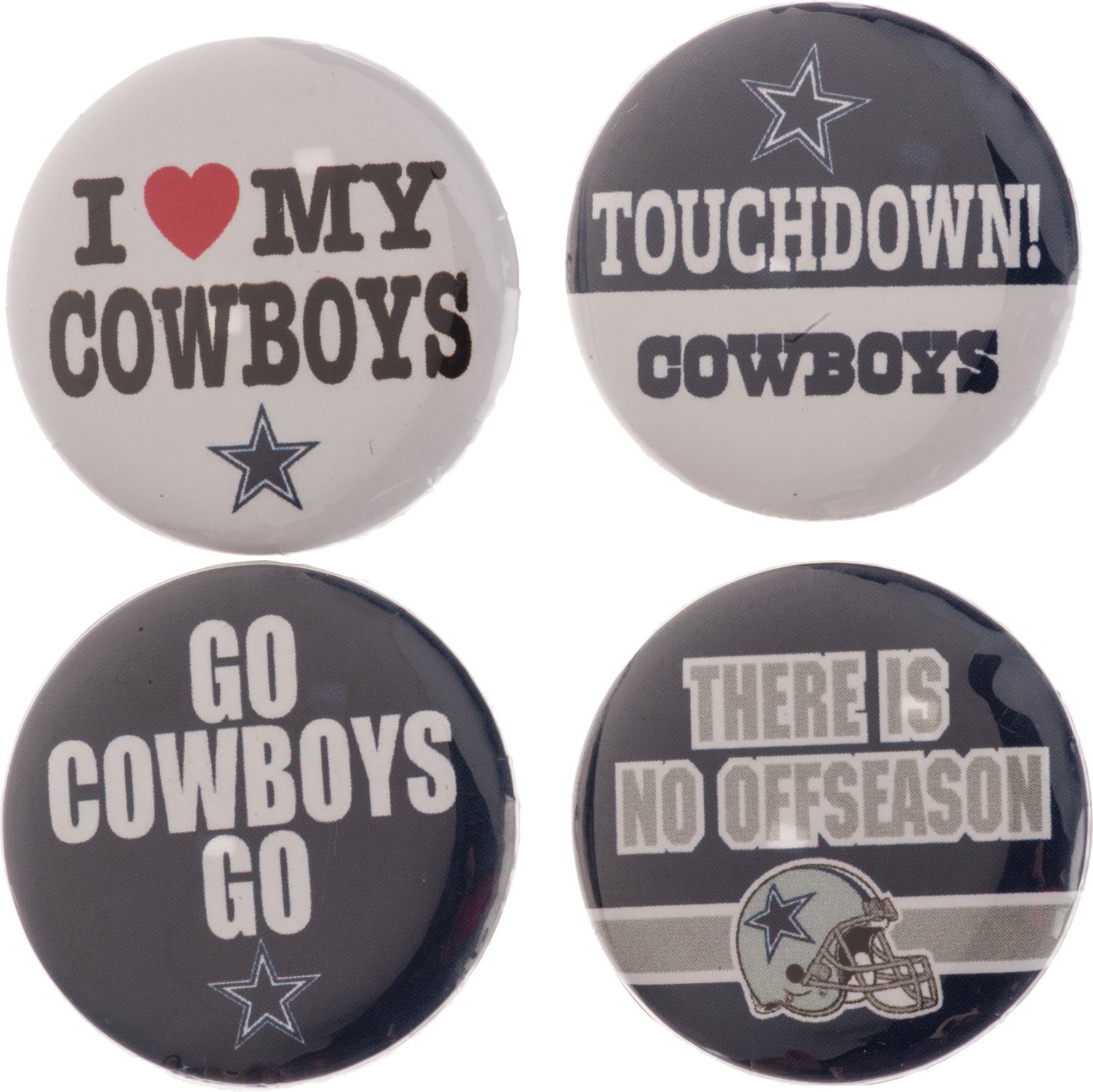 WinCraft Dallas Cowboys Buttons 4-Pack | Academy