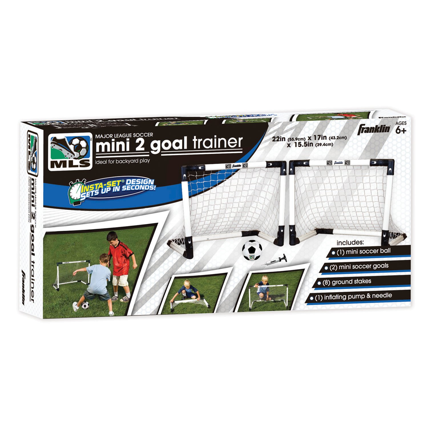 Franklin 1.4 ft x 1.8 ft Mini Insta Indoor Soccer Set | Academy