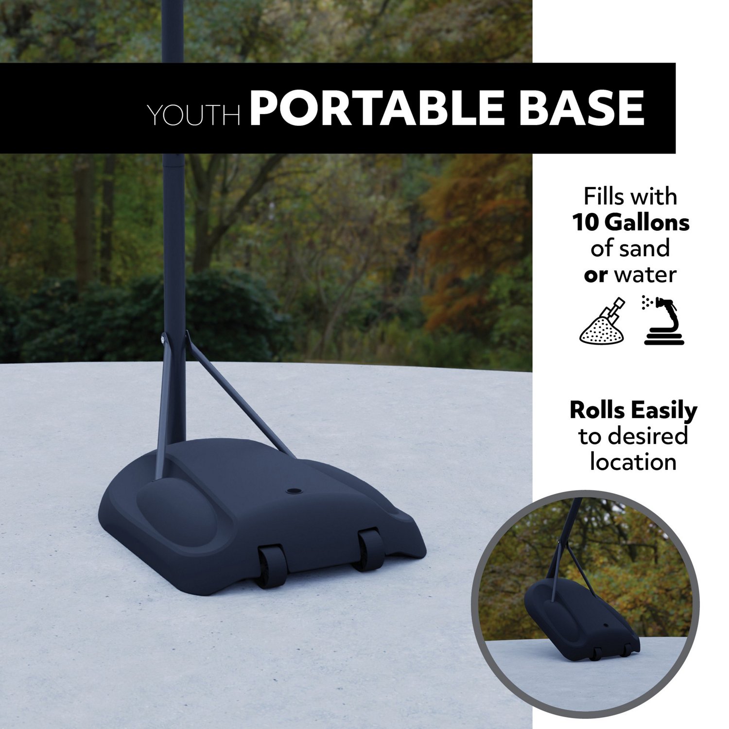 Lifetime Youth 32 In Polyethylene Portable Basketball Hoop Academy