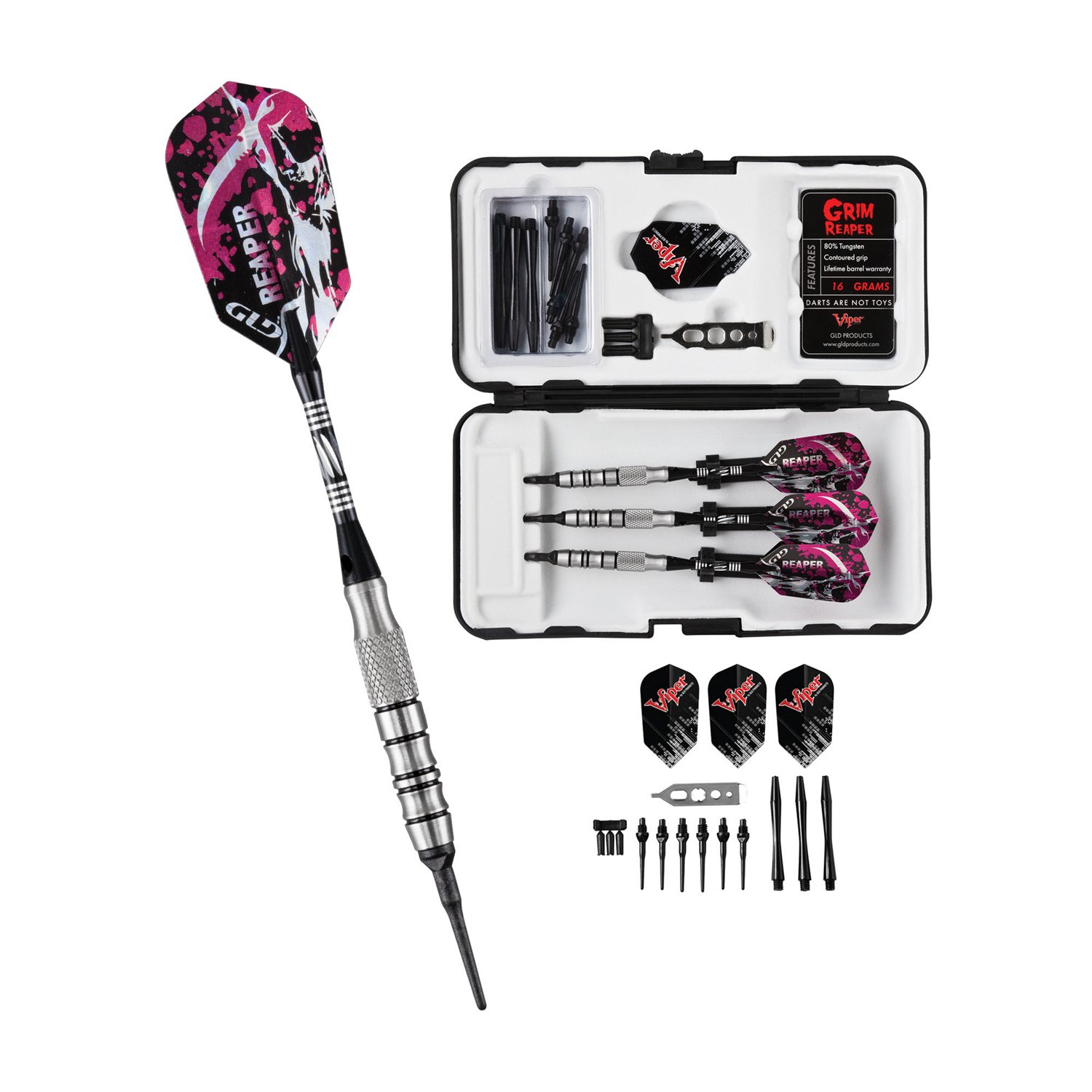 GLD Grim Reaper Soft-Tip Darts 3-Pack | Academy