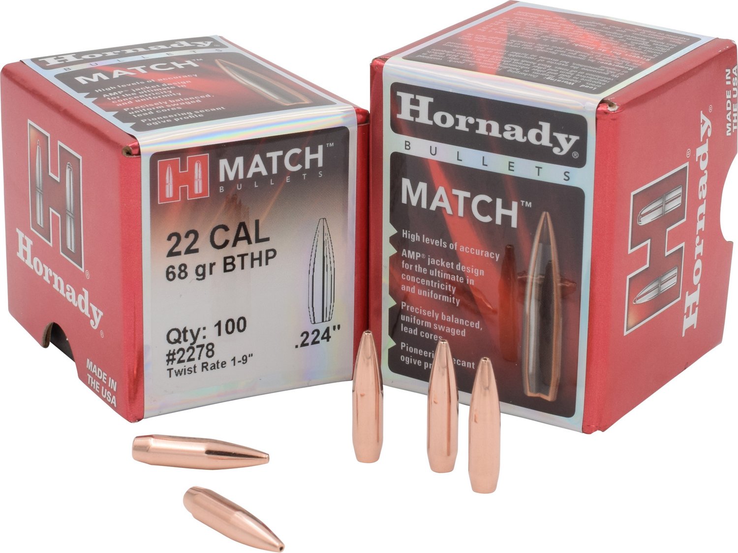 Hornady BTHP .22 68-Grain Bullets | Free Shipping at Academy