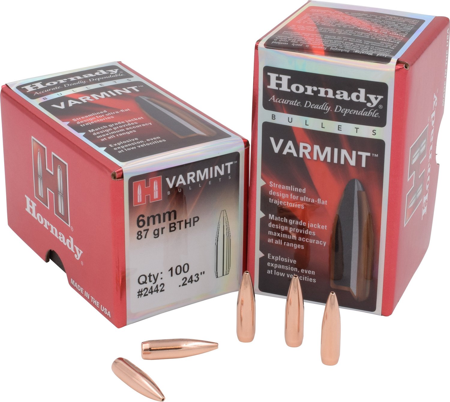 Hornady BTHP 6mm 87-Grain Rifle Bullets | Academy