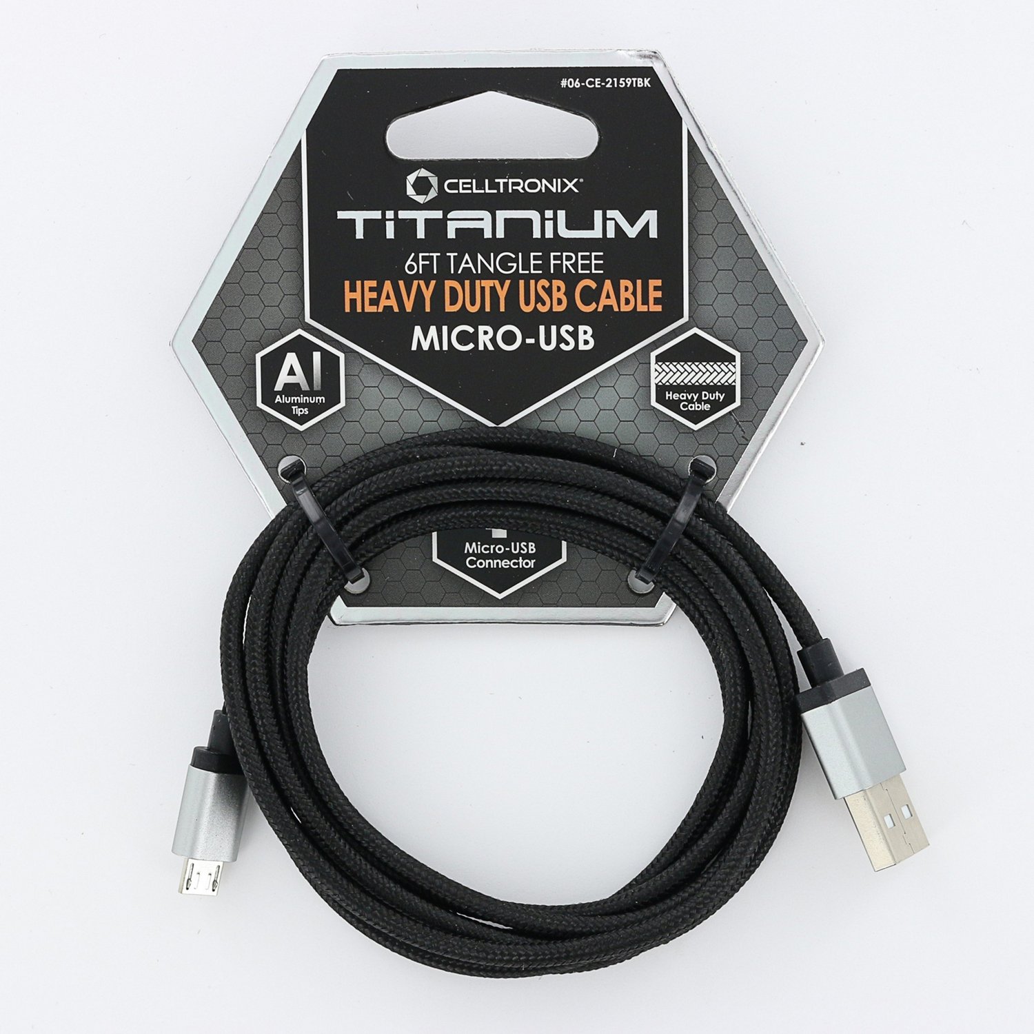 PUGS Celltronix Titanium Micro 6 ft Braided Cable | Academy