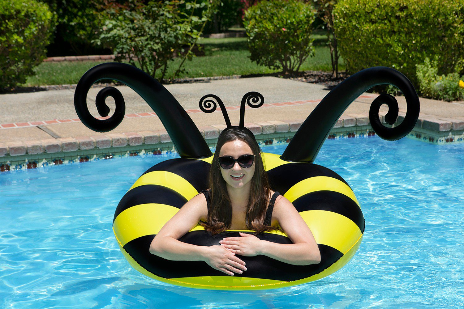 Poolmaster 48 in Bumble Bee Party Pool Float | Academy