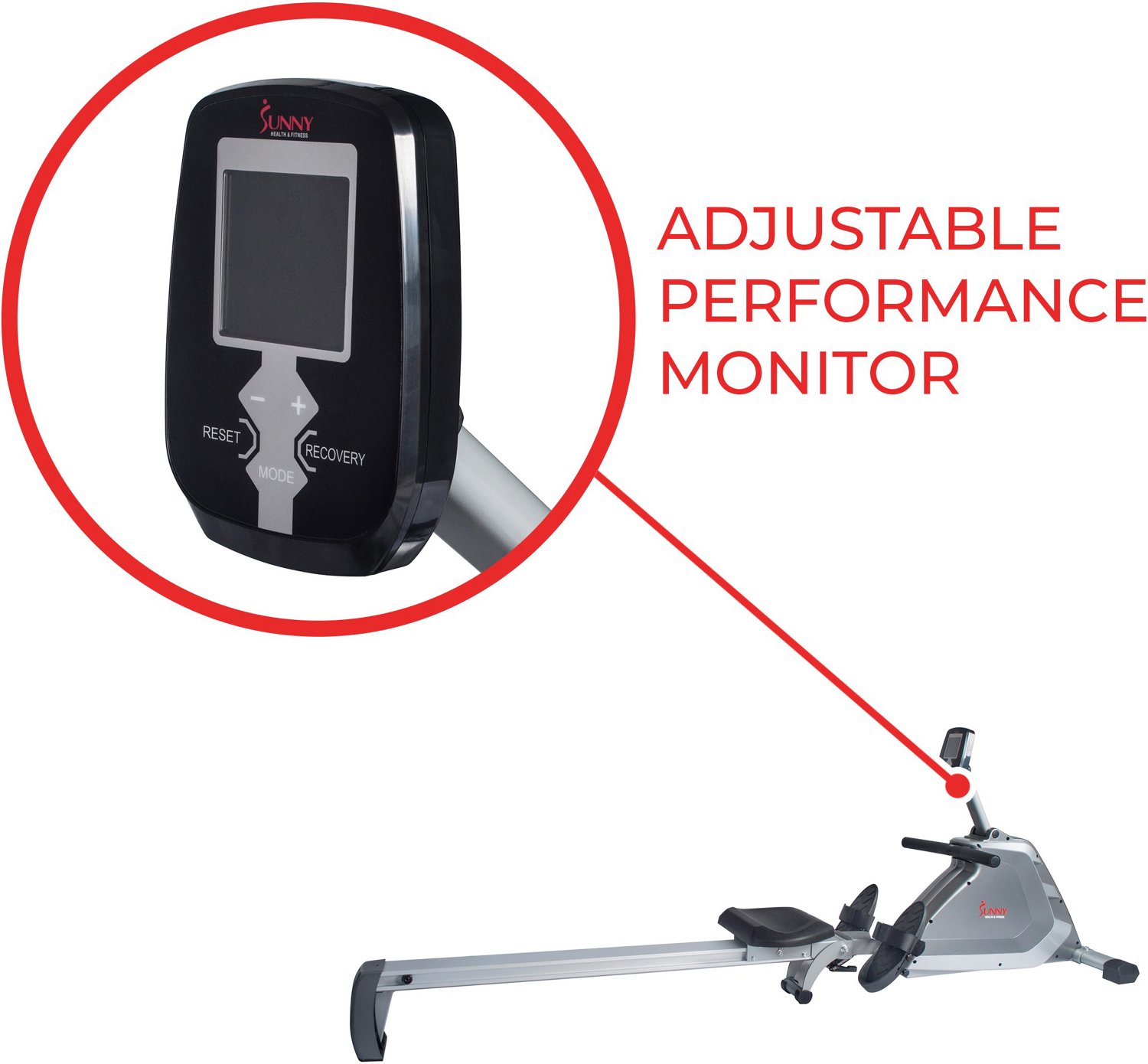 Sunny Health & Fitness SF-RW5854 Magnetic Rowing Machine | Academy