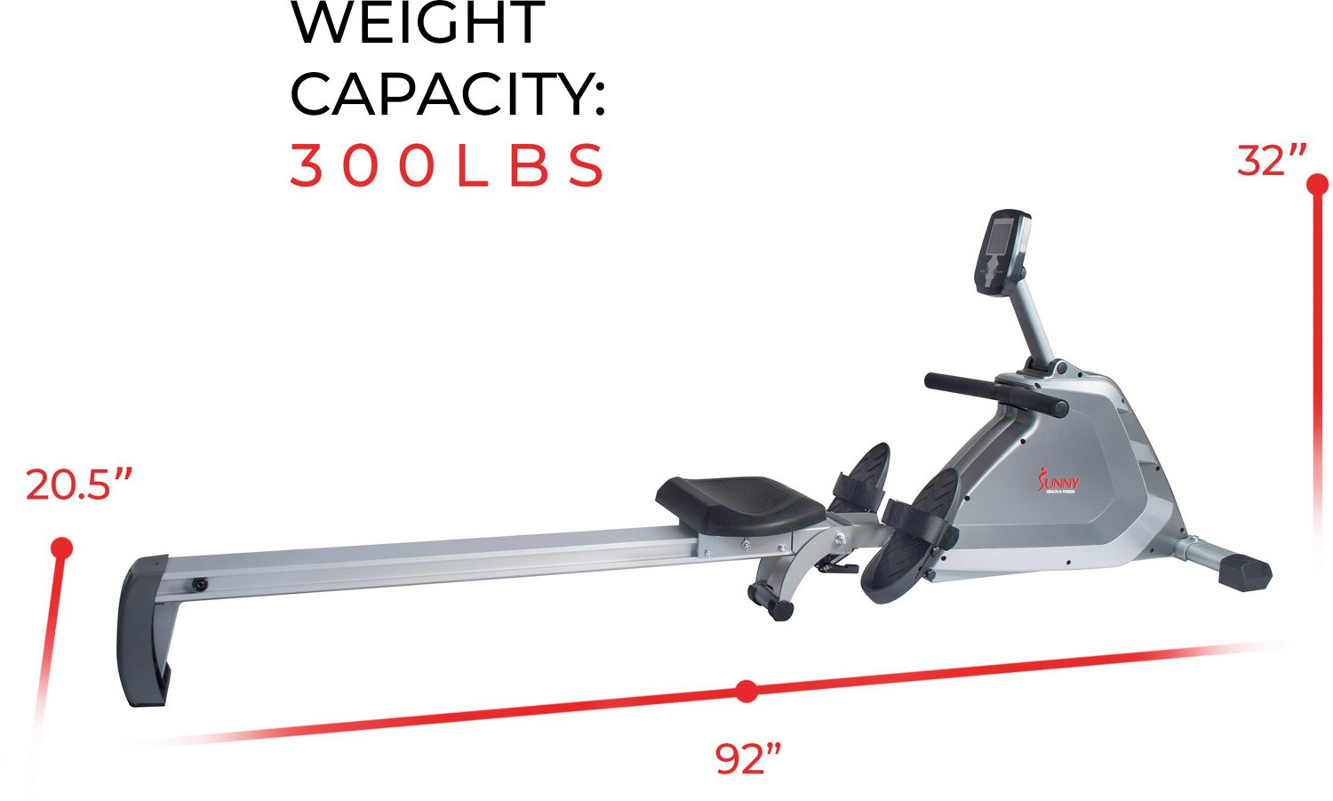 Sunny Health & Fitness SF-RW5854 Magnetic Rowing Machine | Academy