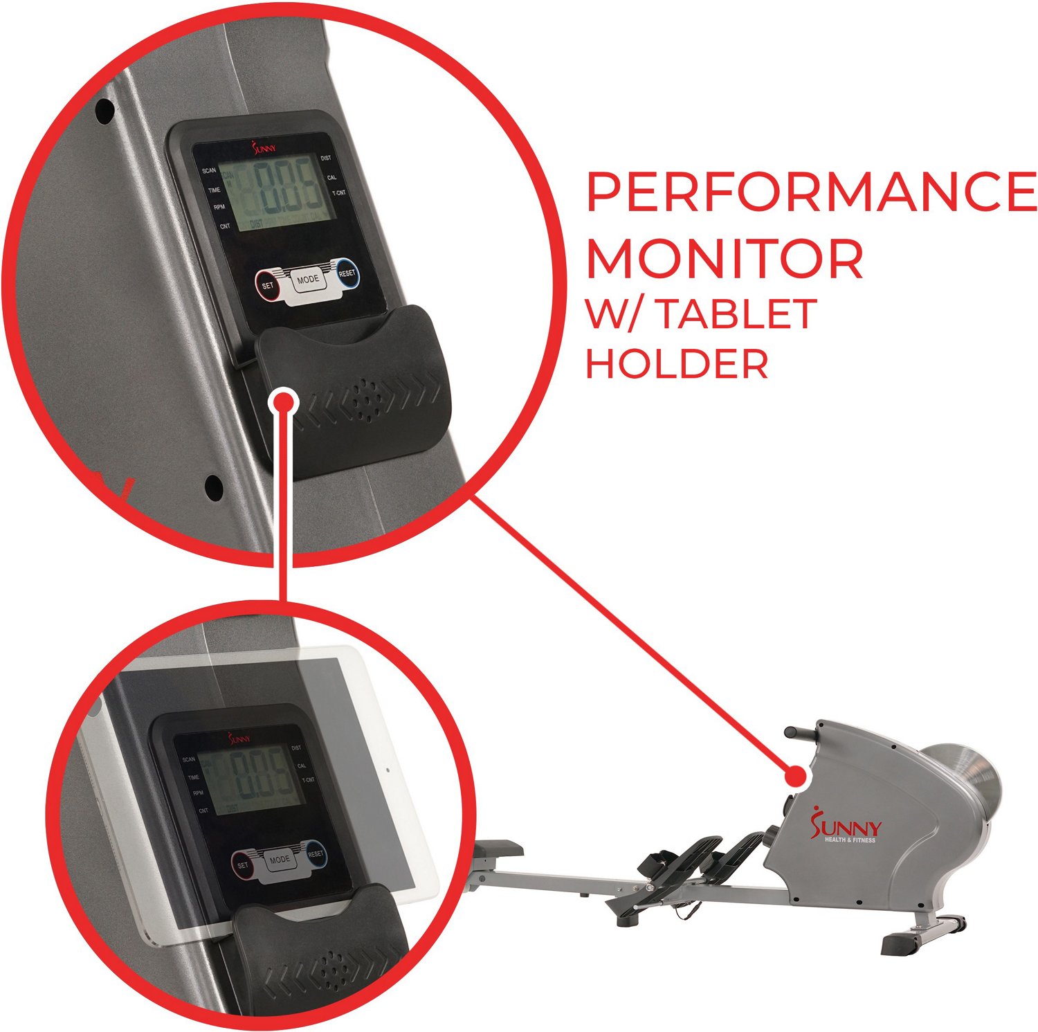 Sunny Health & Fitness Magnetic Flywheel Rowing Machine | Academy