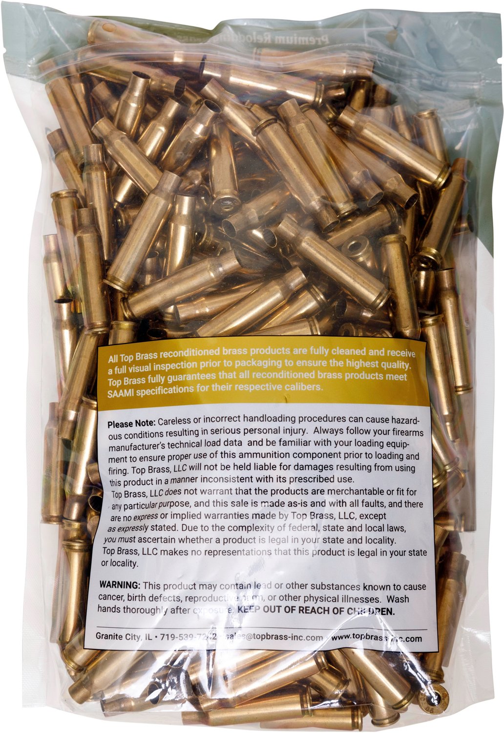 Top Brass .308 Winchester Premium Reconditioned Brass Headstamps | Academy