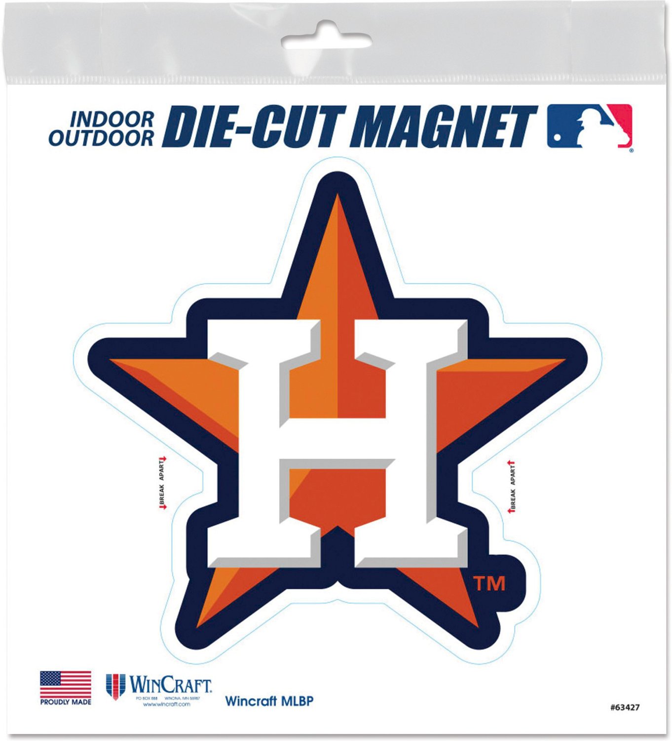 Astros Garden Flag WinCraft Houston Astros 12'' X 30'' Primary Logo ...