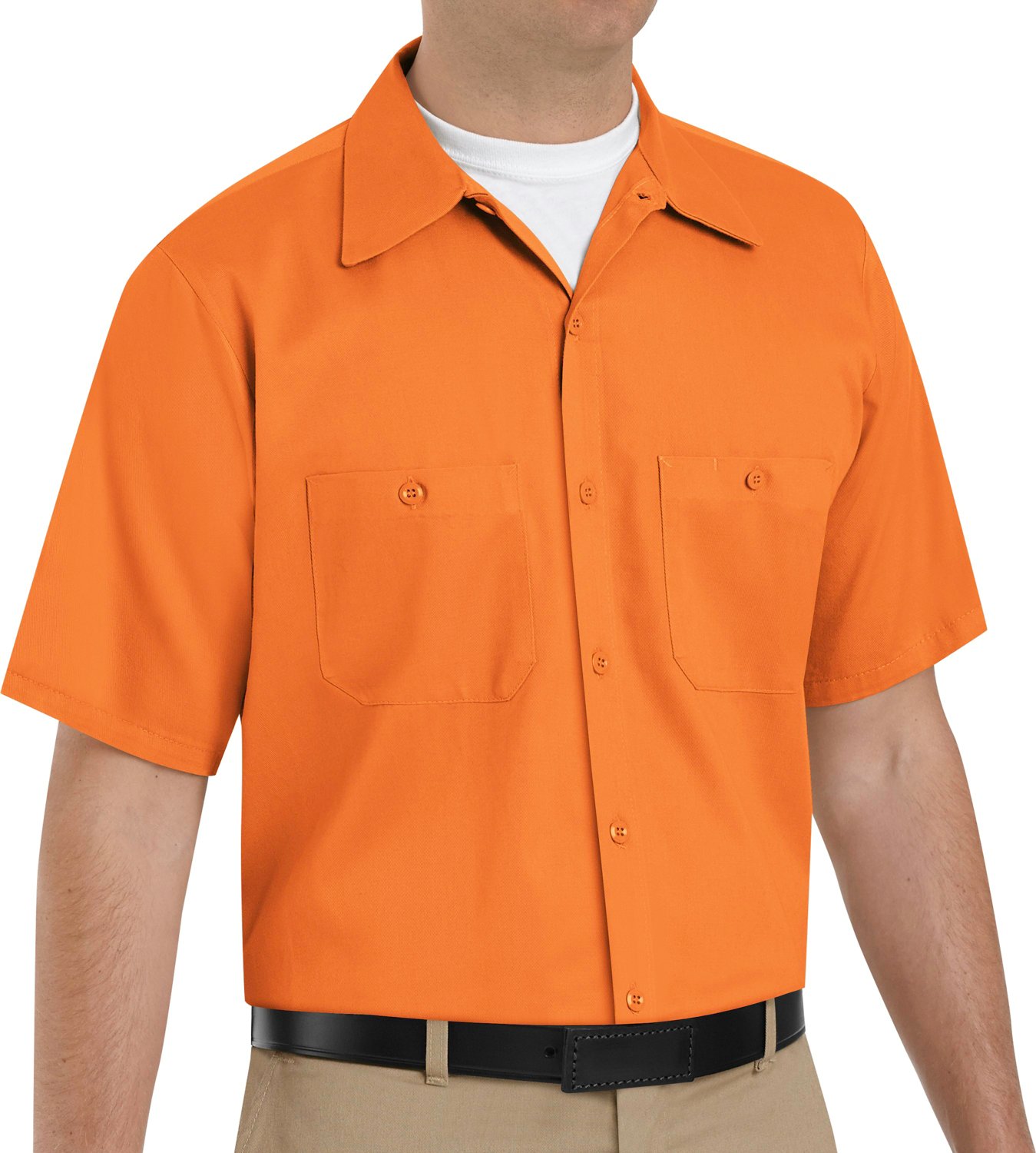 Red Kap Men's Wrinkle Resistant Cotton Short Sleeve Work Shirt | Academy