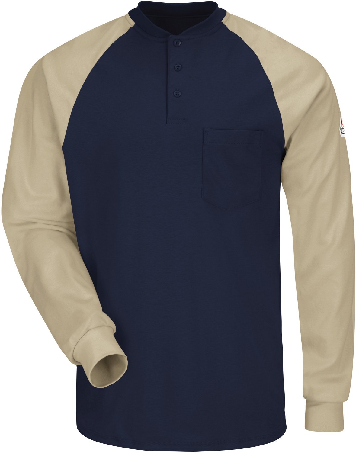 Bulwark Women's Flame Resistant Tagless Henley Long Sleeve Work Shirt ...