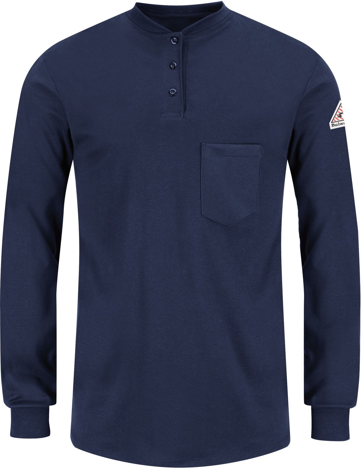 Bulwark Women's Flame Resistant Tagless Henley Long Sleeve Work Shirt ...