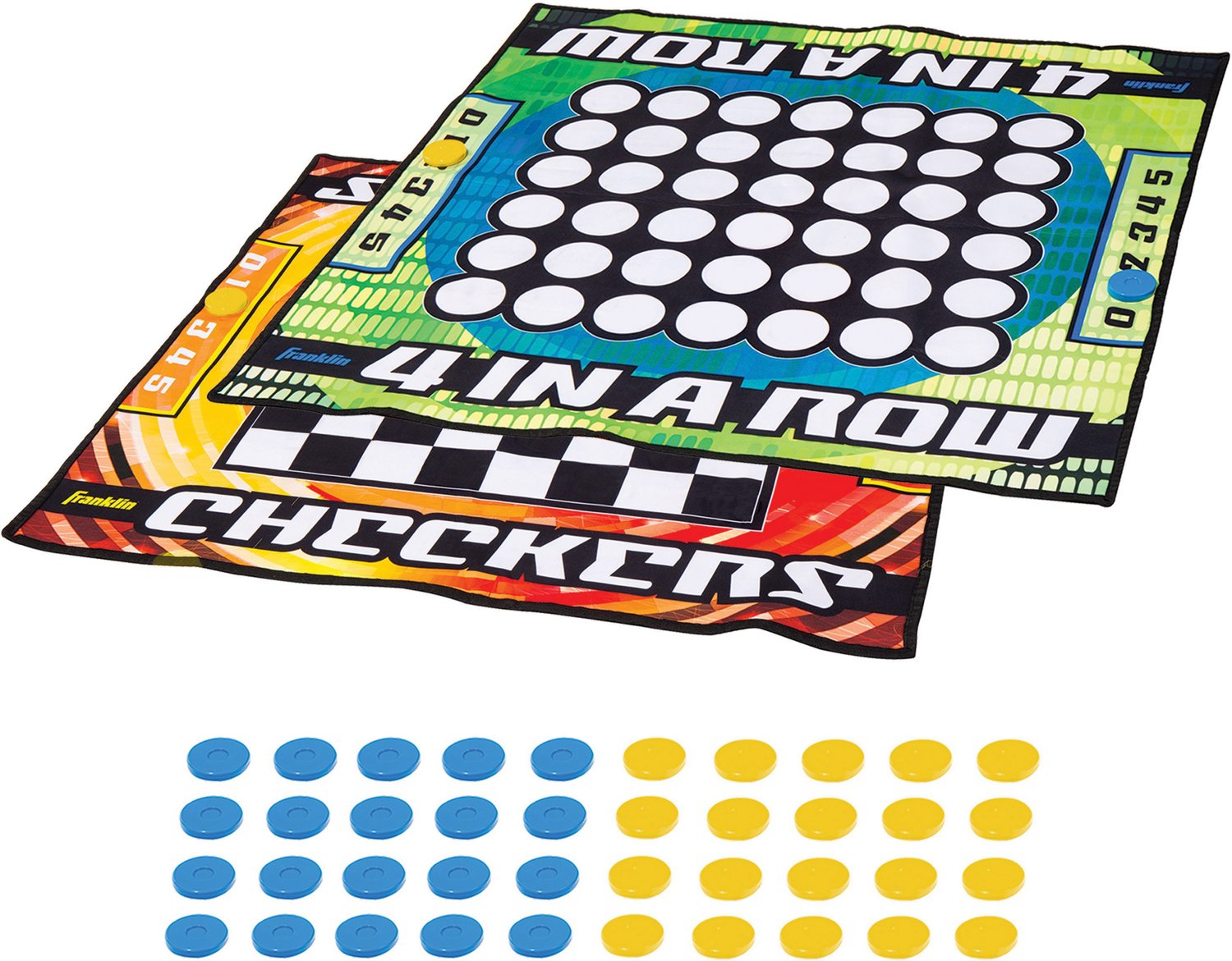 Franklin 2-in-1 Checkers and 4-in-a-Row Mat Table Game | Academy