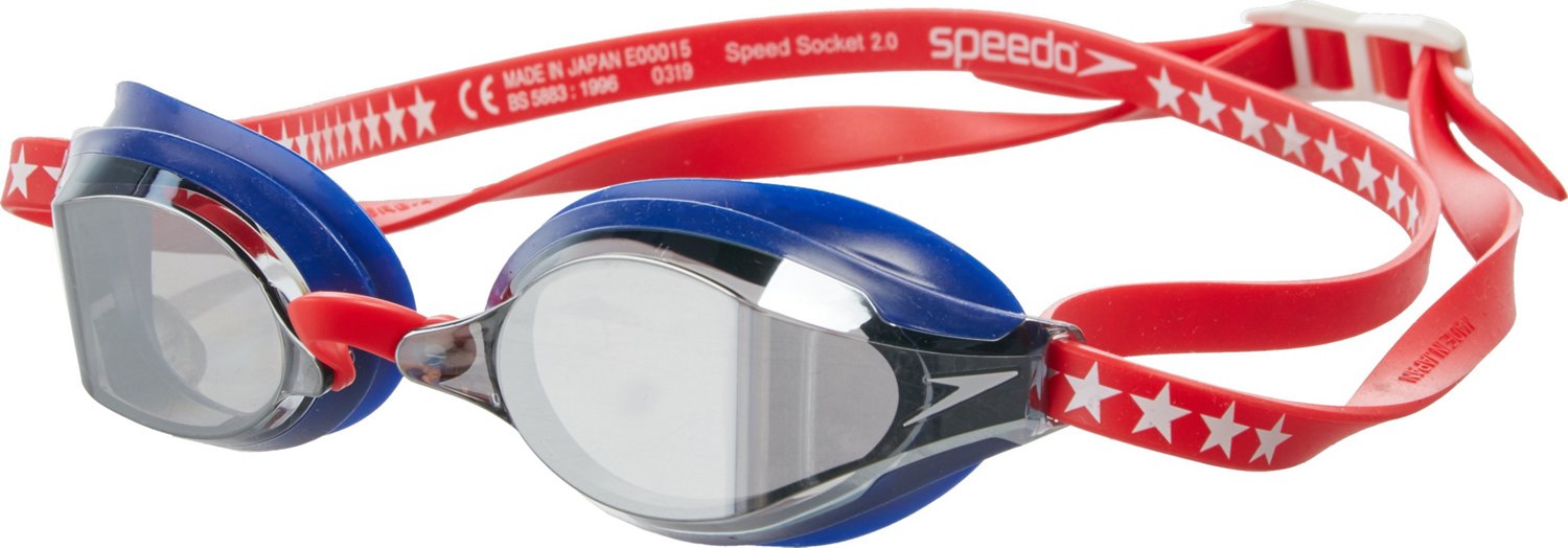 Speedo Adults' Speed Socket 2.0 Mirrored Swim Goggles | Academy