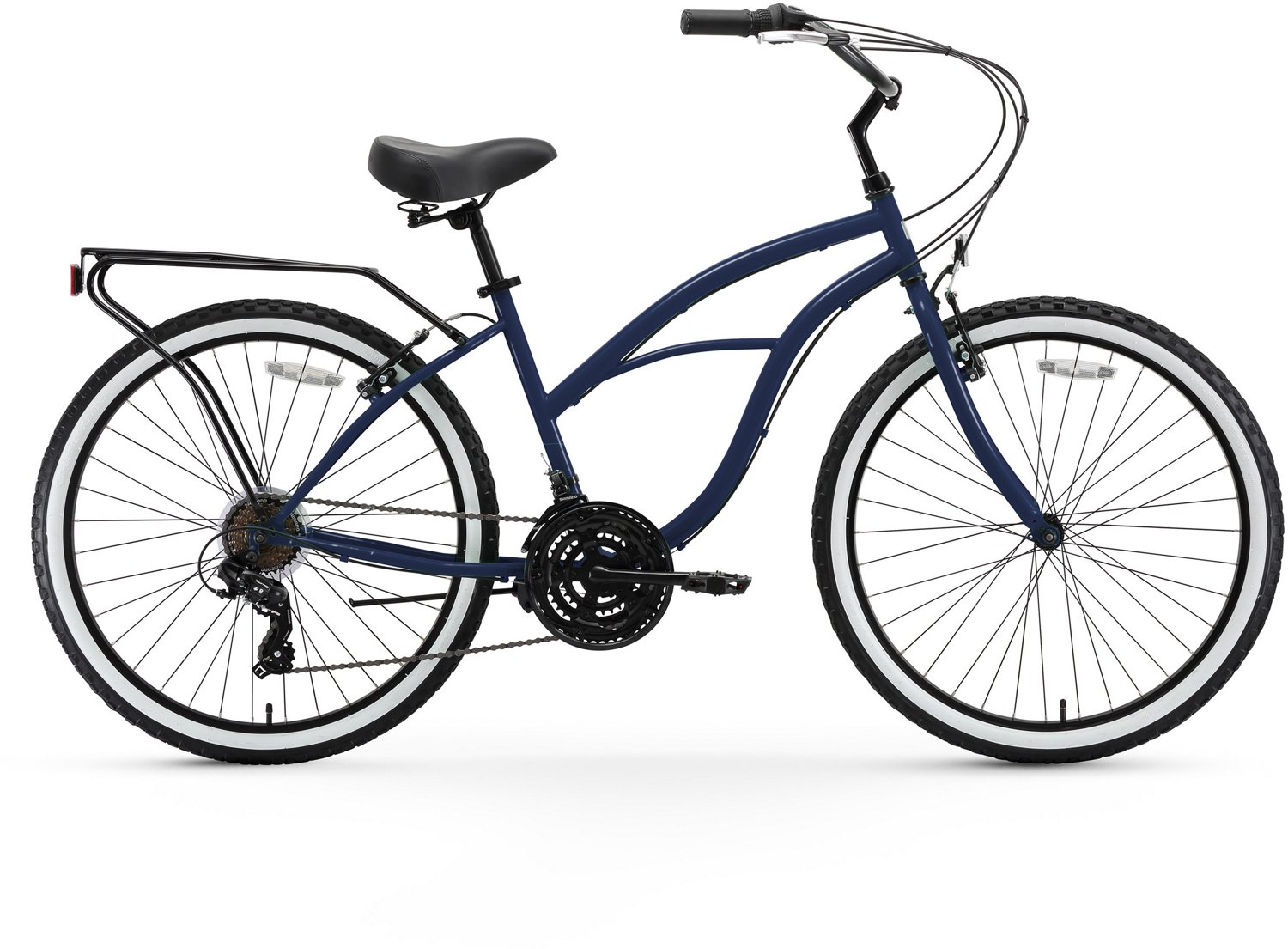 sixthreezero Women's Around the Block 26 in 21-Speed Beach Cruiser Bike ...