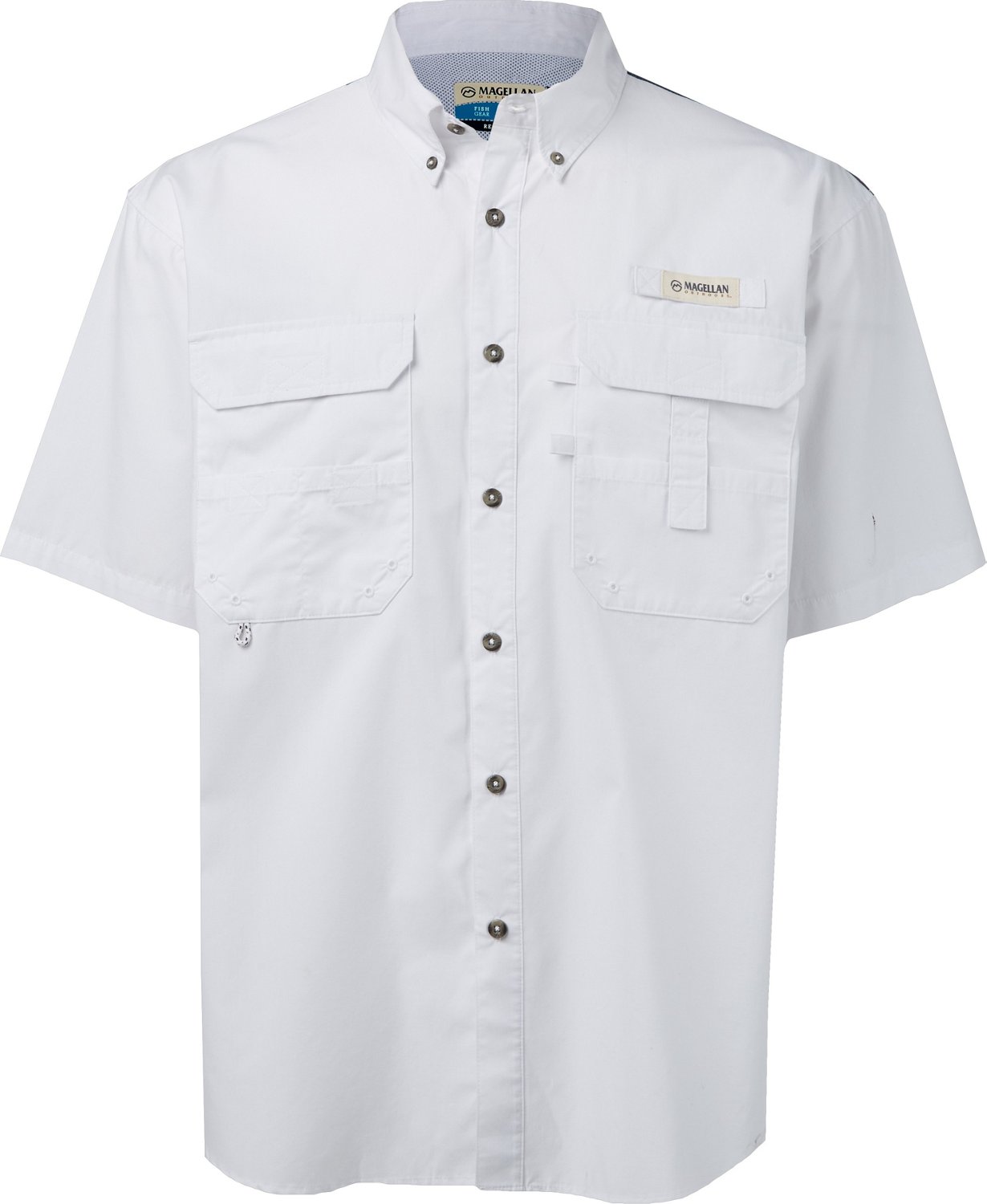 Magellan Outdoors Men's Lake Fork Flag Fishing Shirt | Academy