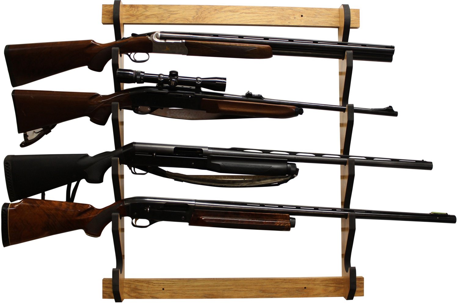 Rush Creek American Cherry 5-Gun Wall Rack | Academy