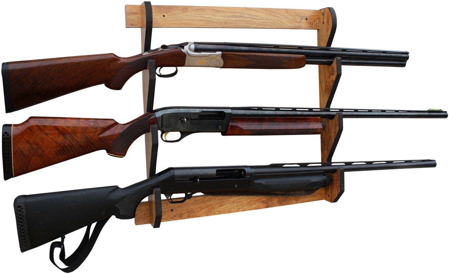 Rush Creek American Cherry 3-Gun Wall Rack | Academy