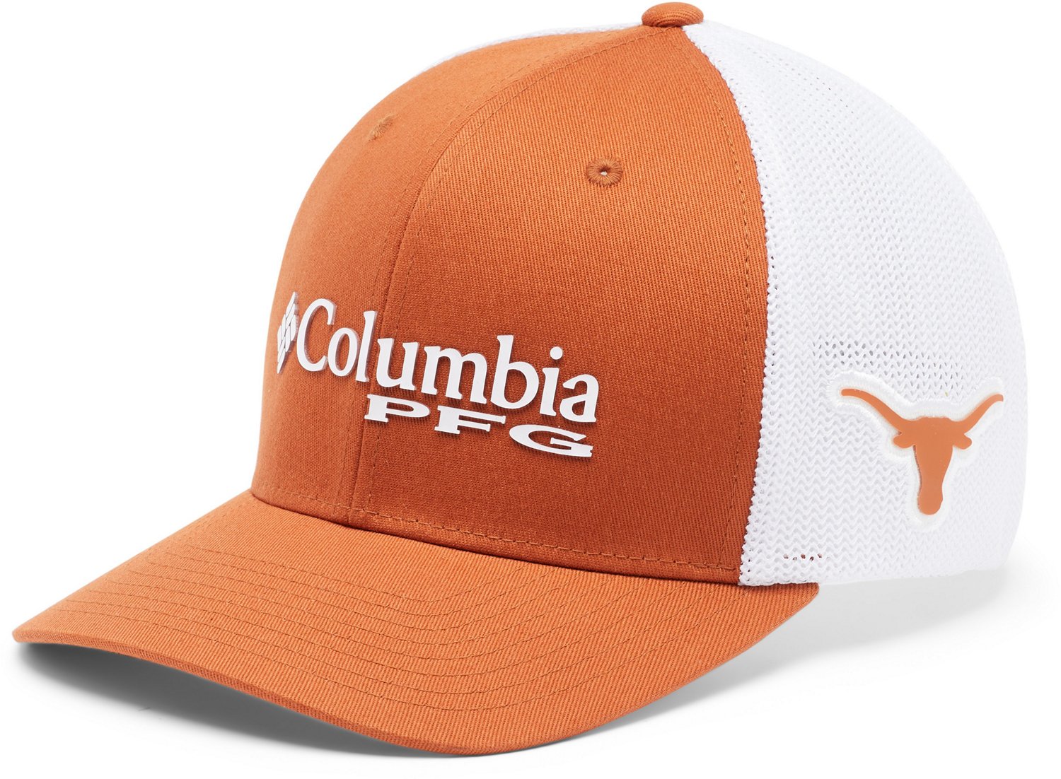 Columbia Sportswear Adults' University of Texas PFG Mesh Ball Cap | Academy