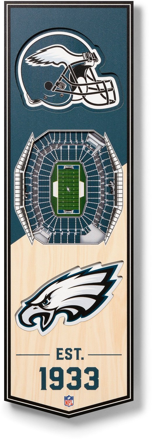 YouTheFan Philadelphia Eagles 6" x 19" 3-D Stadium Banner | Academy