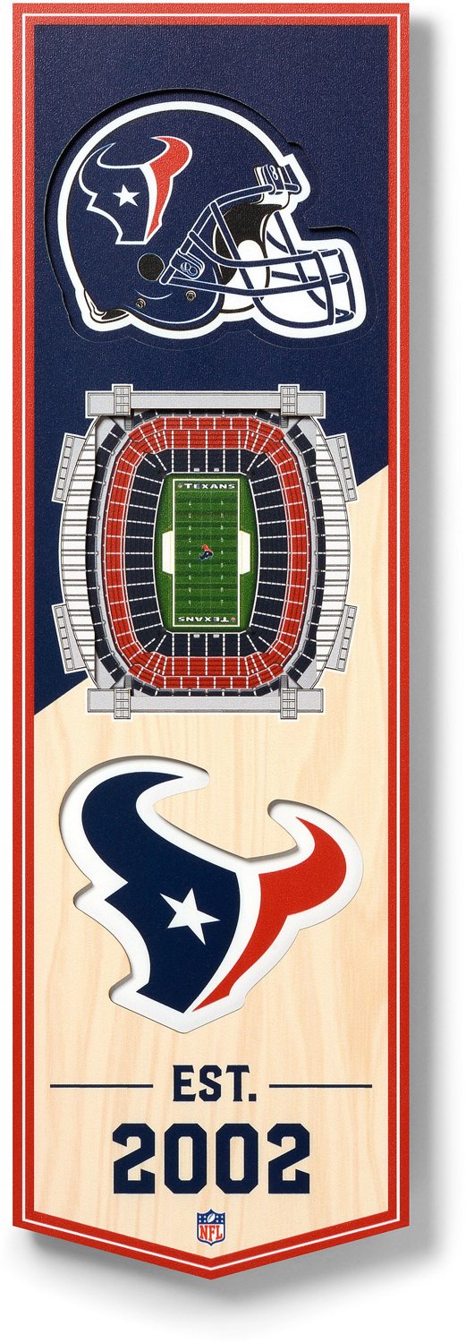 YouTheFan Houston Texans 6 x 19 in 3-D Stadium Banner | Academy