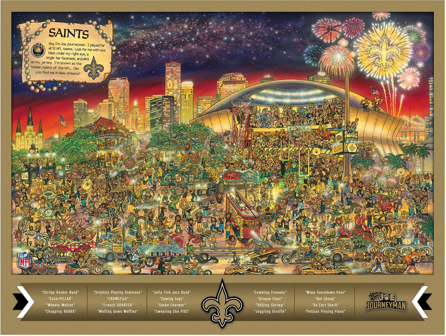 YouTheFan New Orleans Saints Journeyman Jigsaw Puzzle | Academy