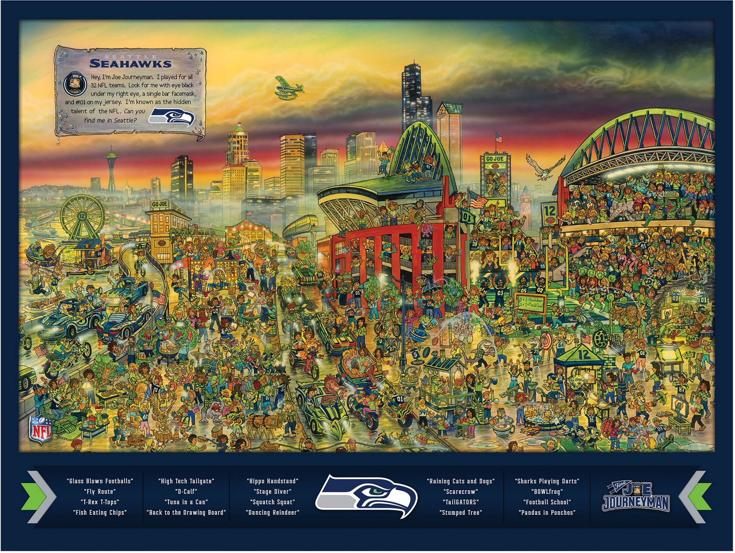 YouTheFan Seattle Seahawks Journeyman Jigsaw Puzzle | Academy