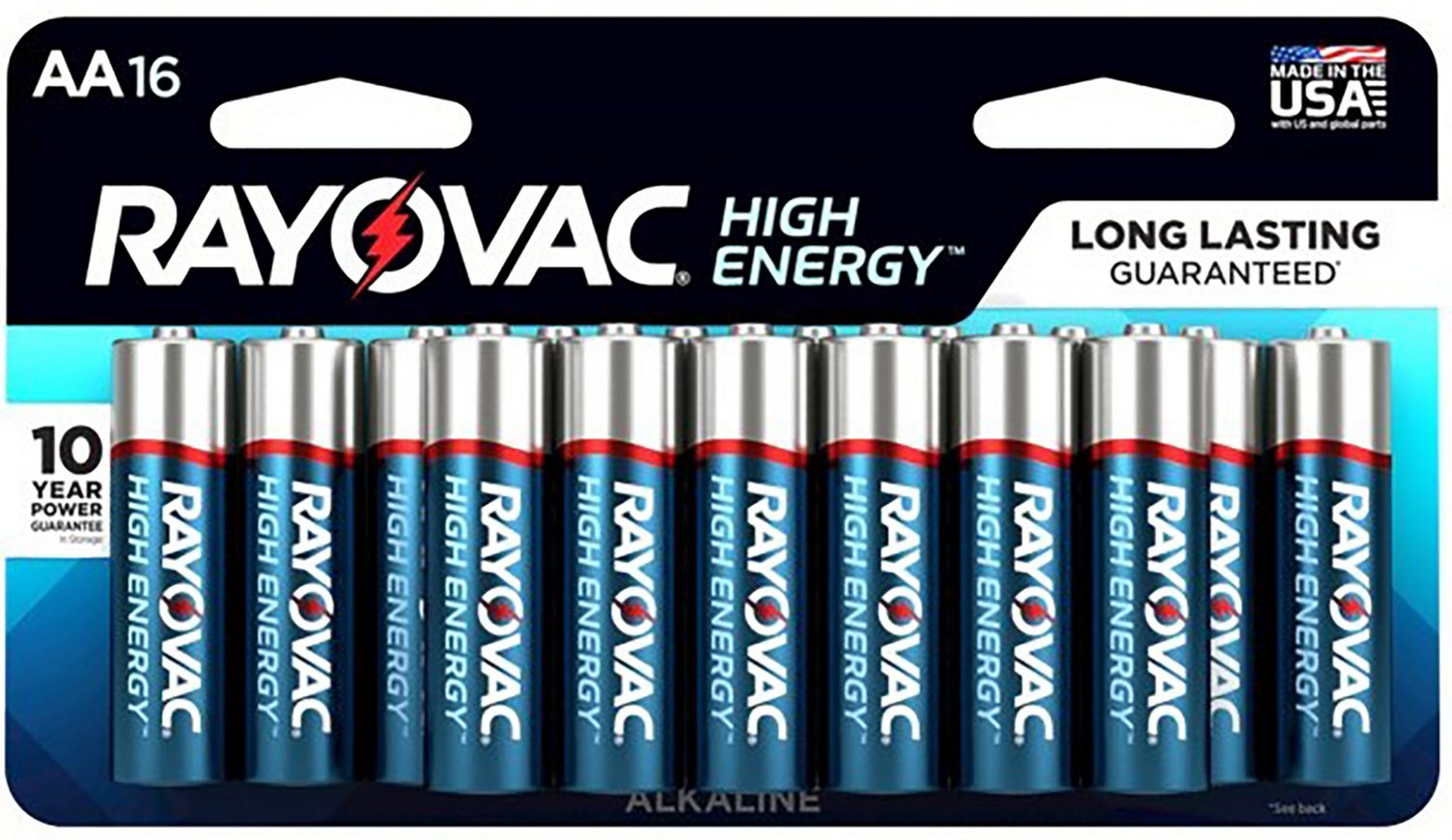 Rayovac High Energy Alkaline AA Batteries 16-Pack | Academy