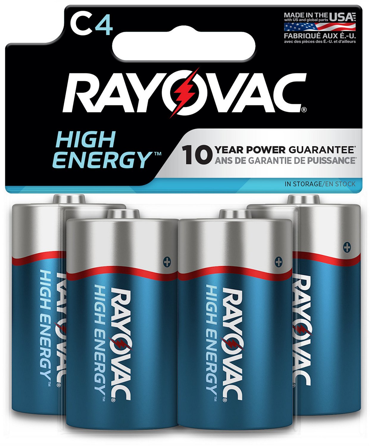 Rayovac C HIGH ENERGY Alkaline Batteries 4-Pack | Academy