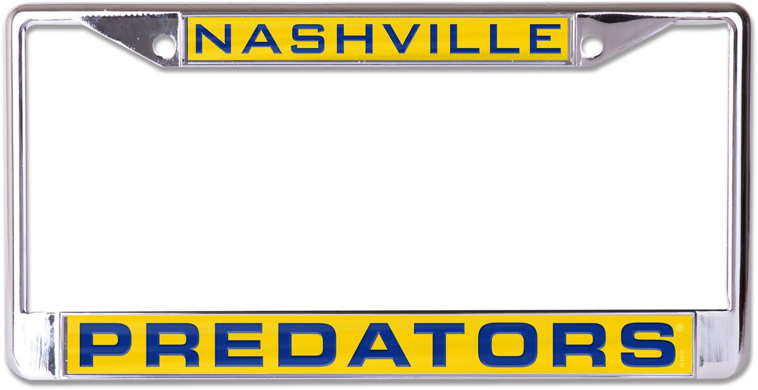 WinCraft Nashville Predators Inlaid Mirror License Plate Frame | Academy