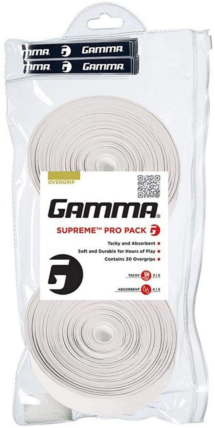 Gamma Supreme Overgrip 30-Piece Pro Pack | Academy