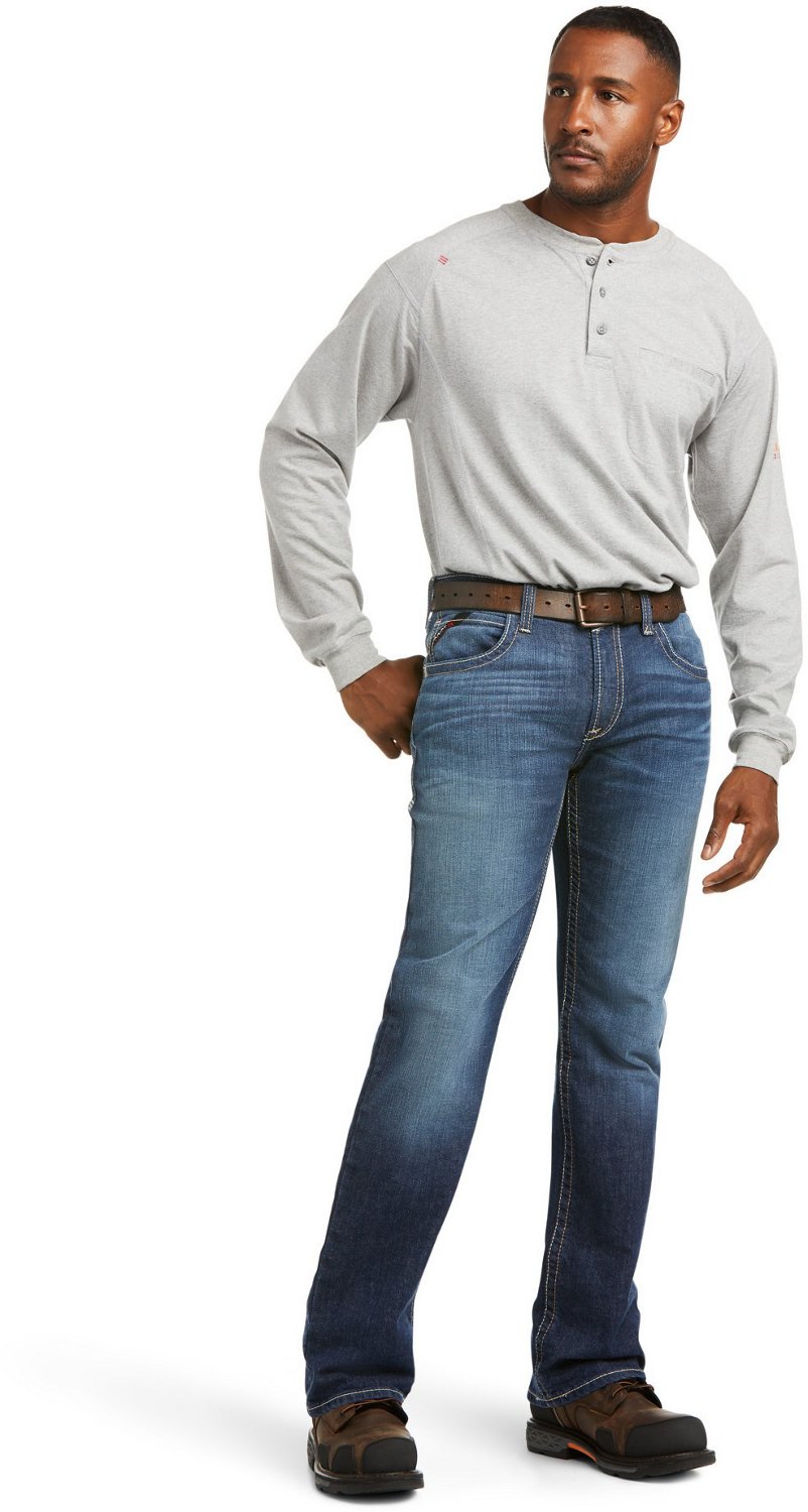 Ariat Men's FR M5 Slim DuraStretch Truckee Stackable Straight Leg Jeans | Academy