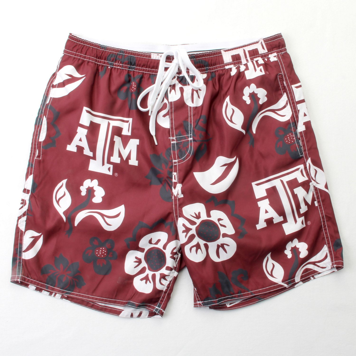 Wes and Willy Men's Texas A&M University Vintage Floral Swim Trunks ...