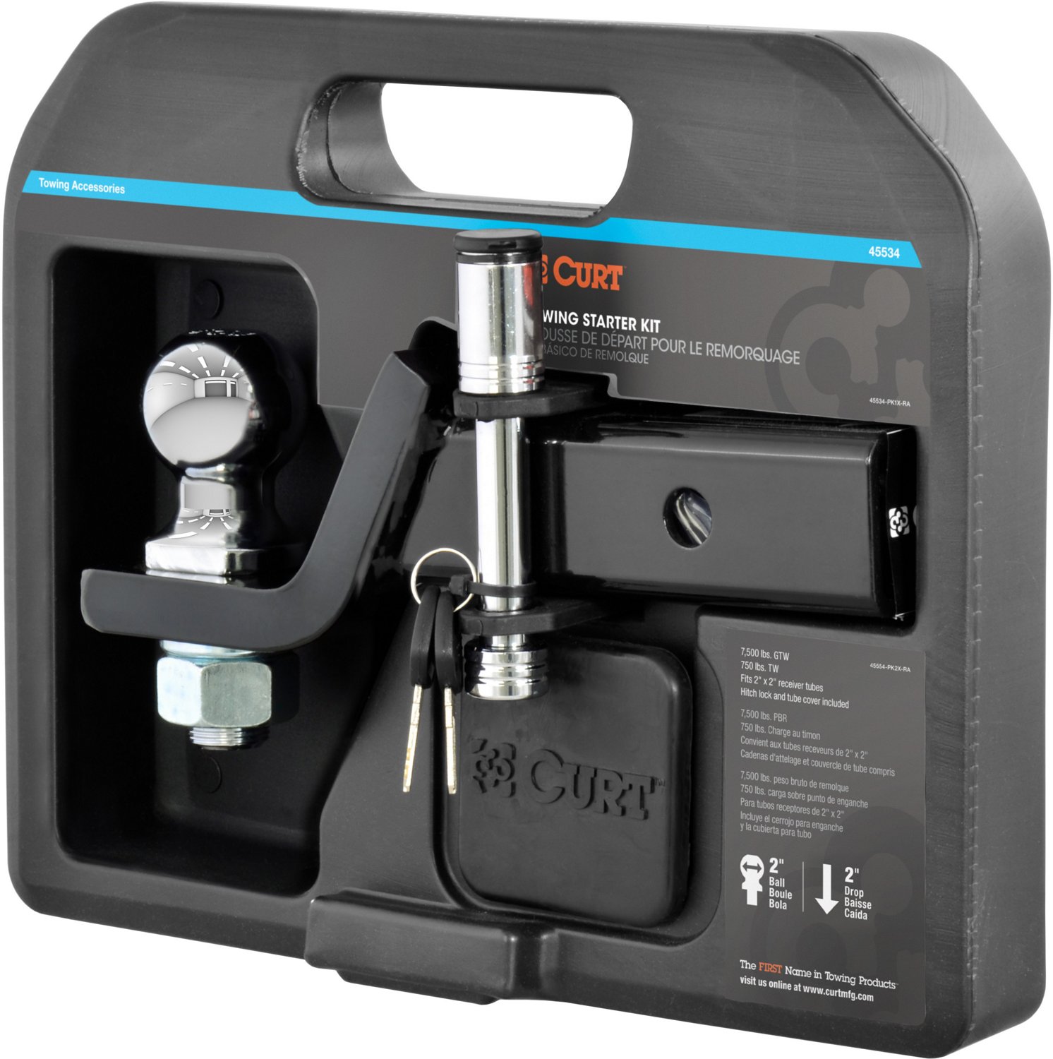 CURT Towing Starter Kit with 2 in Ball | Free Shipping at Academy