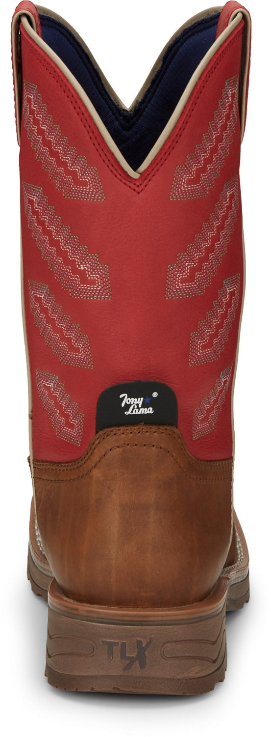 Tony Lama Men’s Energy Waterproof Composite Toe Western Work Boots ...