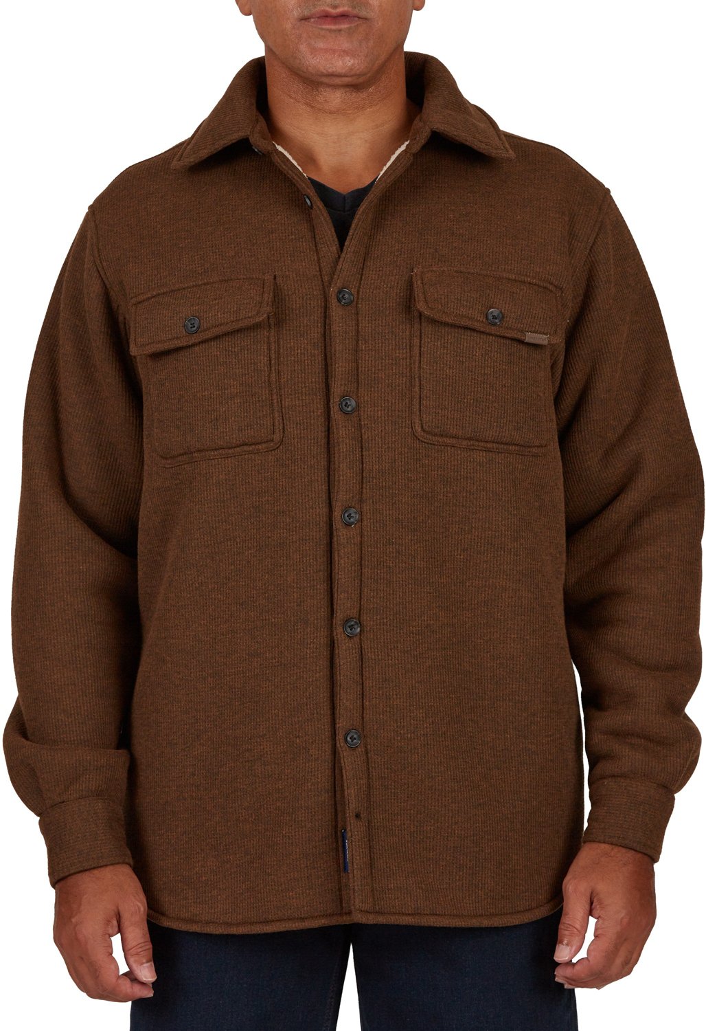 Smith's Workwear Men's Sherpa Lined Microfleece Shirt Jacket | Academy
