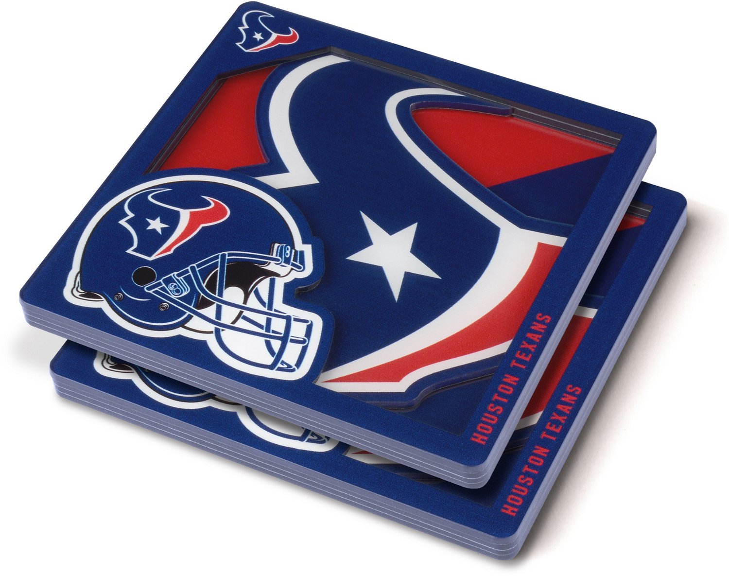 YouTheFan Houston Texans 3D Series Coasters 2-Pack | Academy