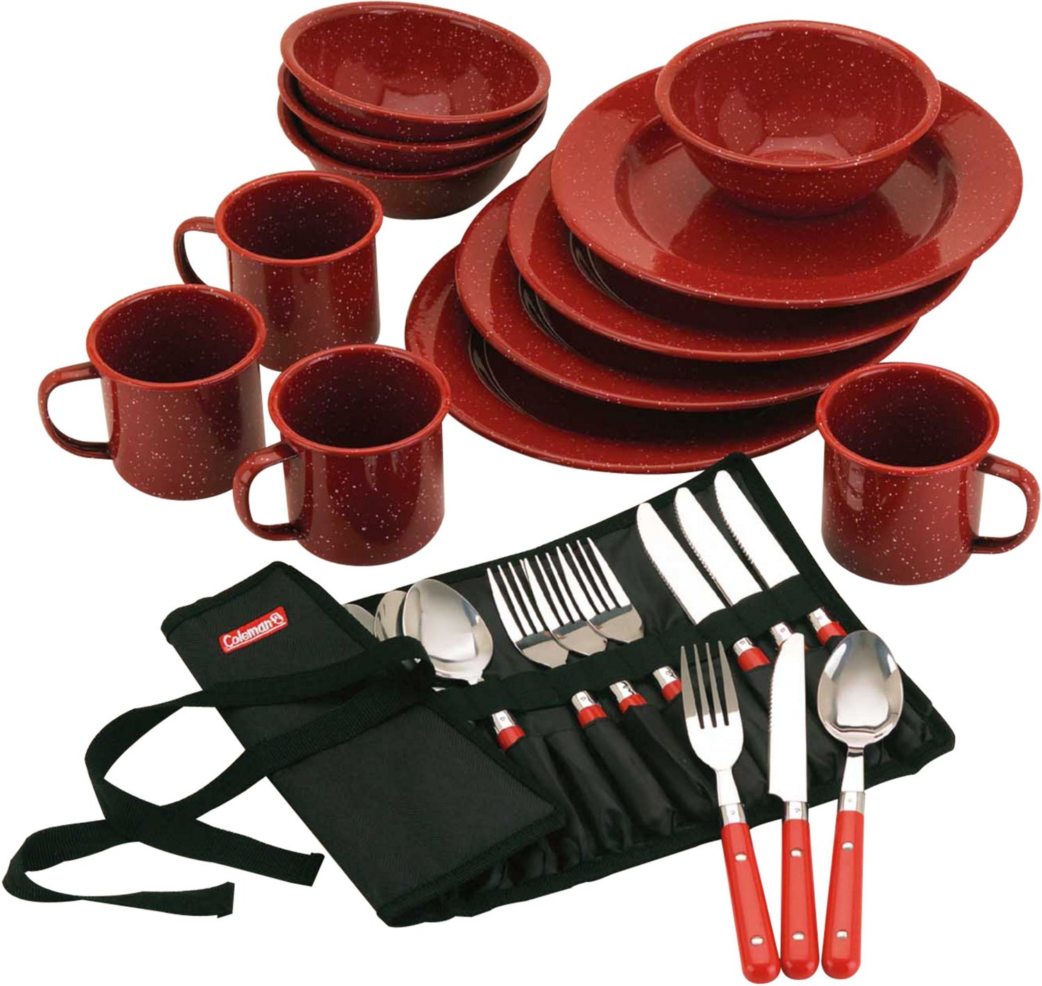 Coleman Enamelware 24 Piece Dinnerware Set | Academy