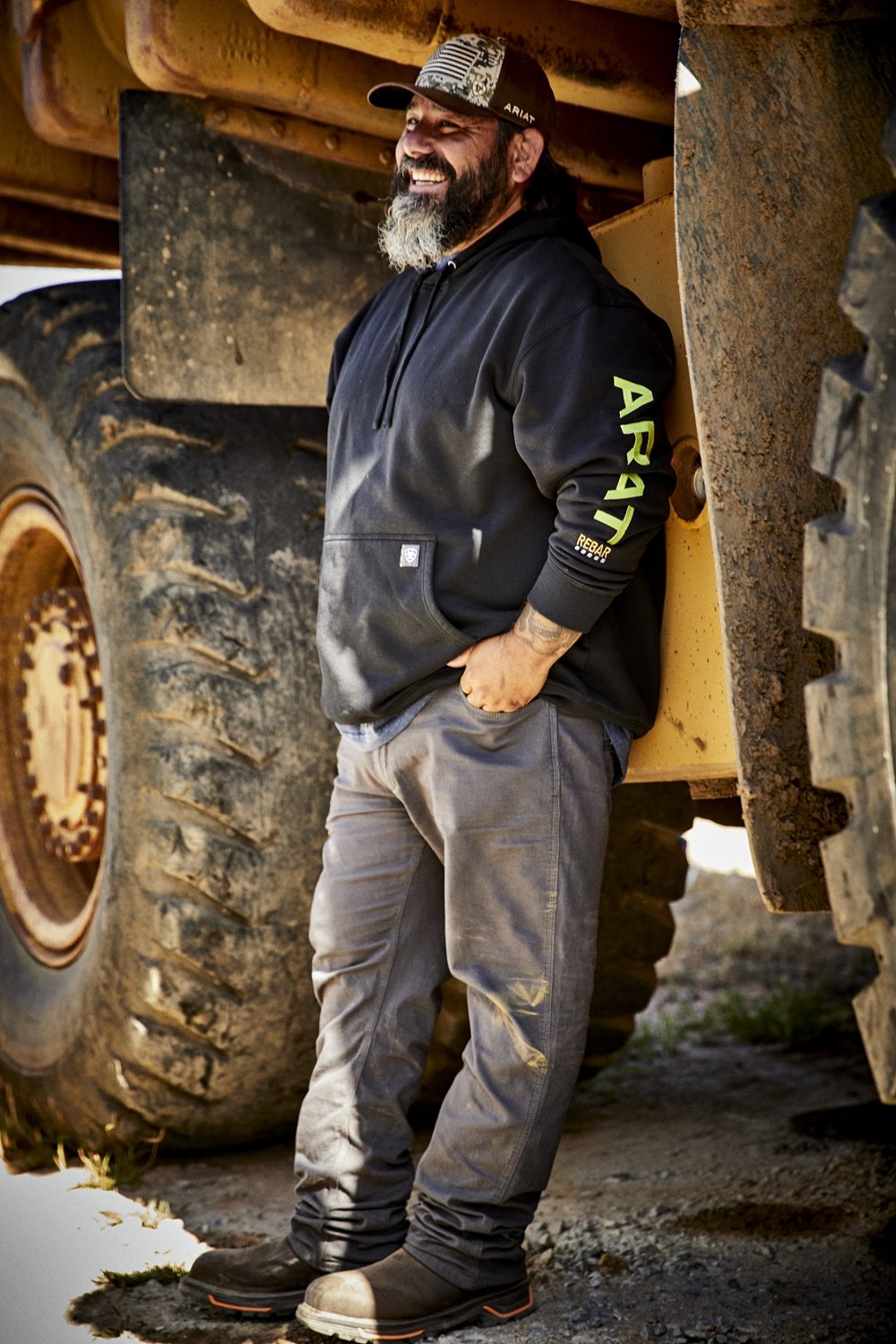 Ariat Men's Rebar M4 DuraStretch Made Tough Stackable Straight Leg Work ...