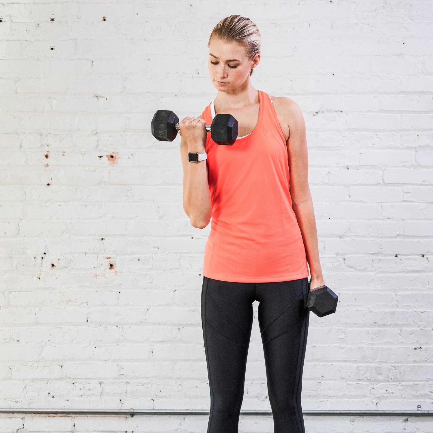 Lifeline Hex 5-120lb Rubber Dumbbell | Academy