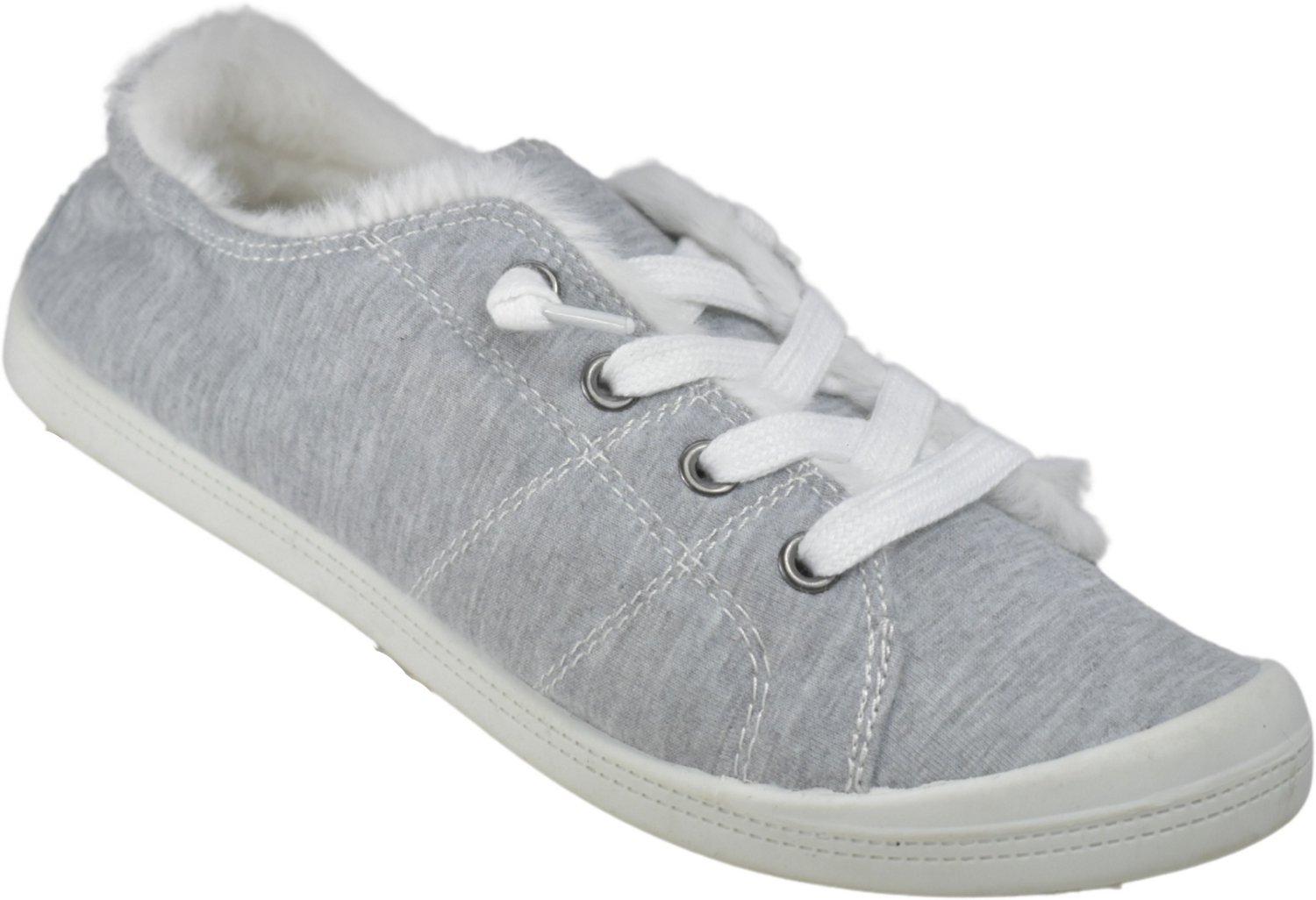 Shaboom Women's Canvas Shoes w/ Long Fur | Academy