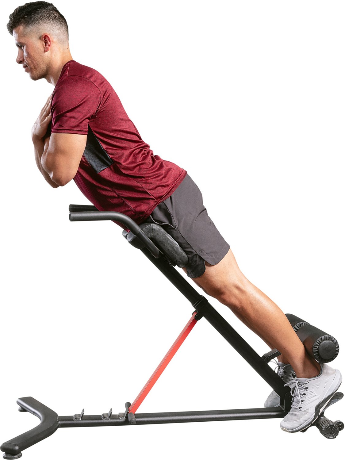 Sunny Health Fitness Hyperextension Roman Chair With Dip Station