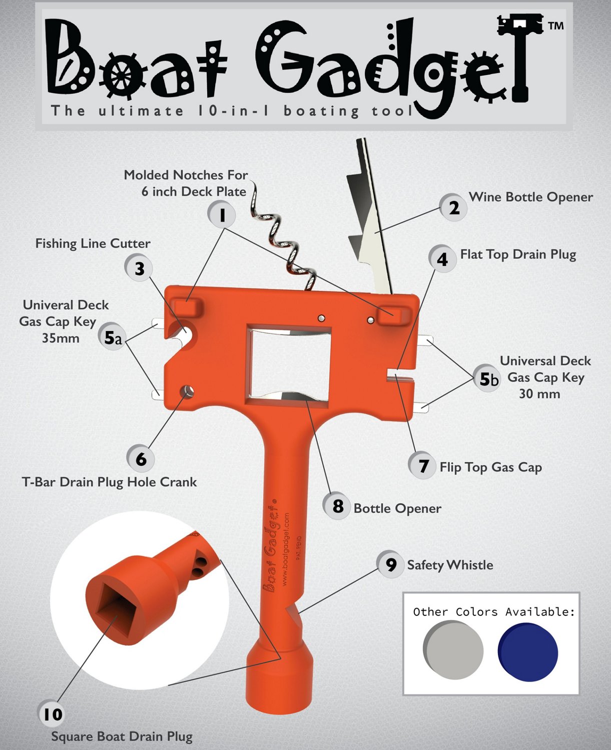 Boat Gadget 10-in-1 Boat Tool | Academy
