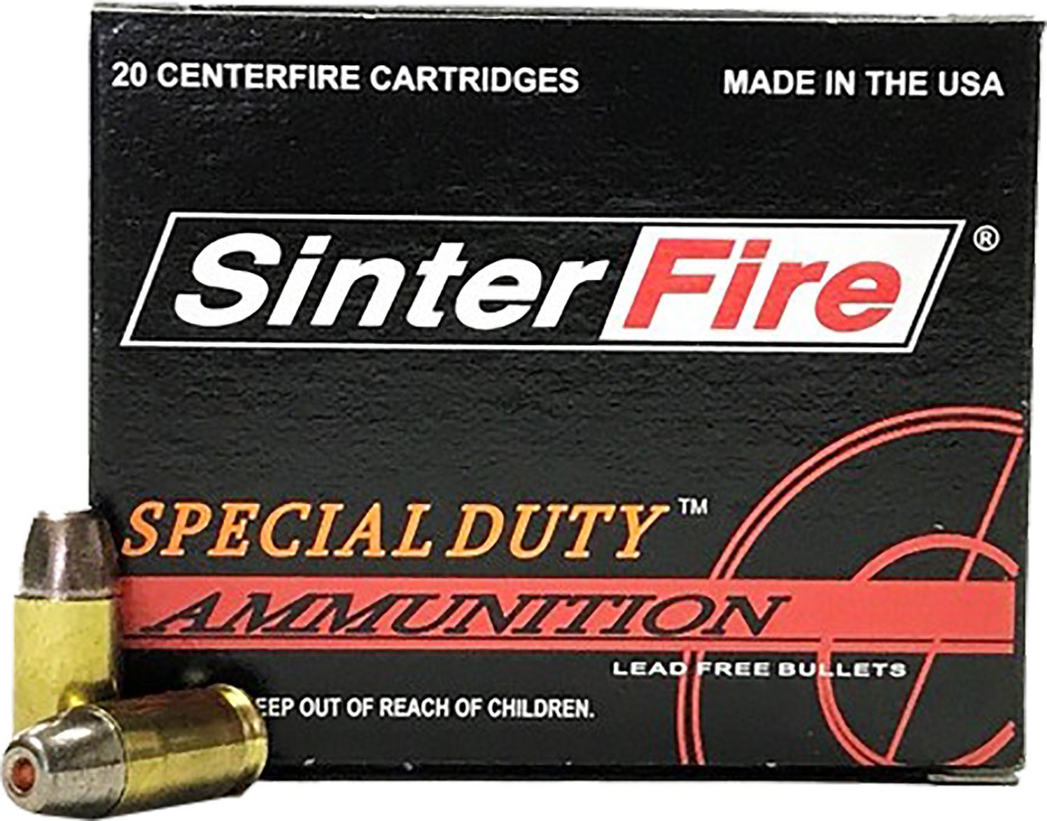 SinterFire Special Duty .40 S&W 100-Grain Pistol Ammunition - 20 Rounds ...