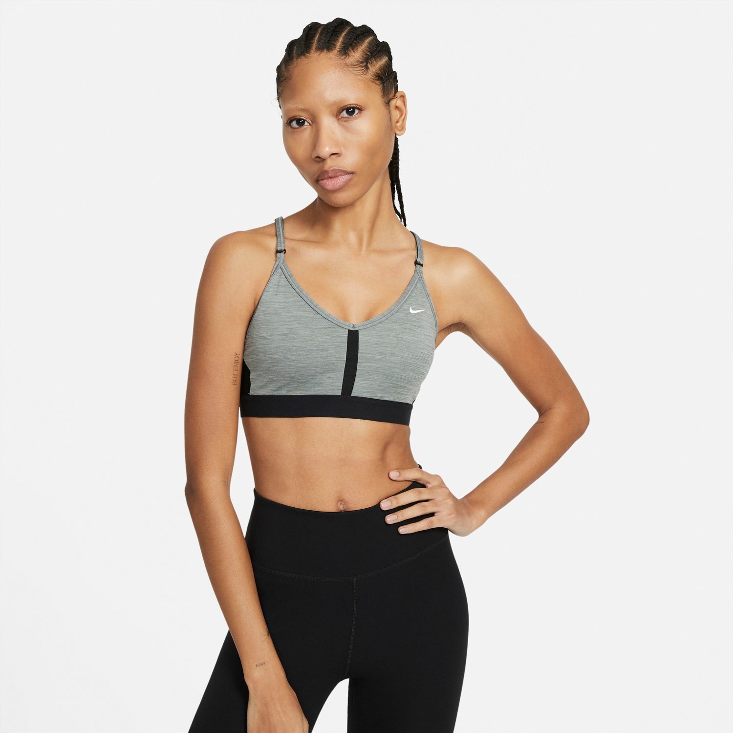 Nike Women's Plus Dri-FIT V-Neck Indy Racerback Bra | Academy