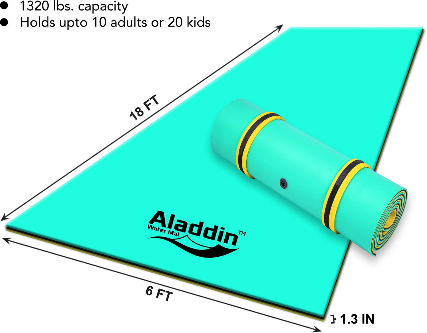 Aladdin 18 ft x 6 ft Floating Water Mat | Academy