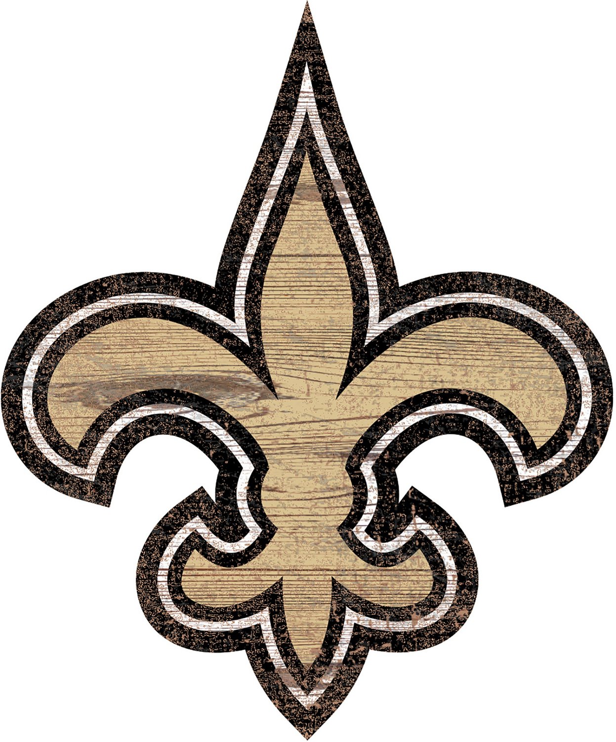 Fan Creations New Orleans Saints Distressed Logo Cutout Sign | Academy